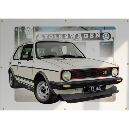 Poster Volkswagen Golf GTI - Myvintagedeco.fr