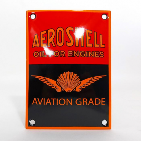 Plaque émaillée Aeroshell Aviation Grade